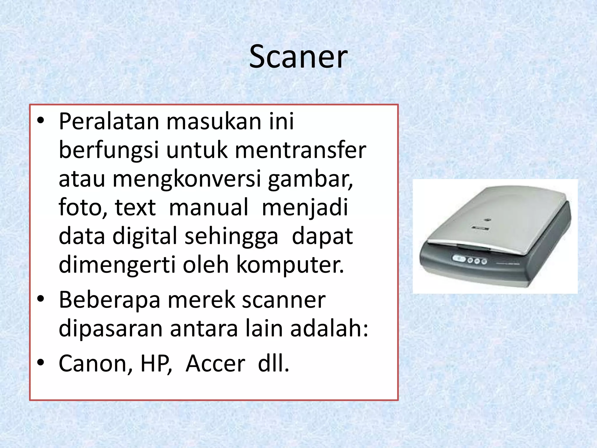 Fungsi dasar komponen komputer | PPTX