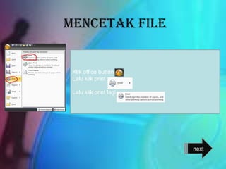 Fungsi dasar microsoft word 2007 | PPT