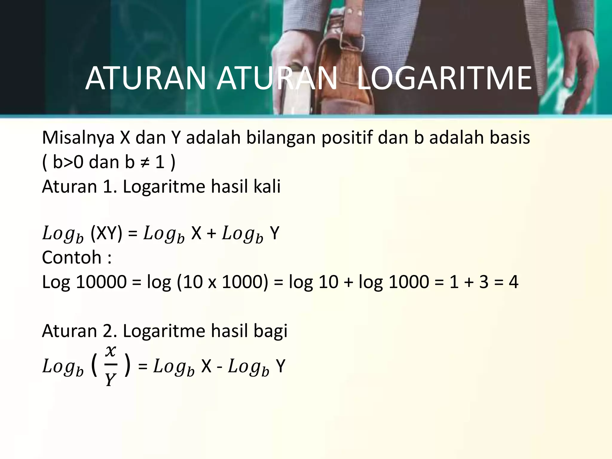 Fungsi eksponen dan logaritme [autosaved] | PPTX