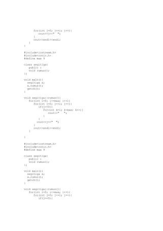 contoh Program C++ tentang fungsi for | PDF