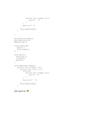 contoh Program C++ tentang fungsi for | PDF