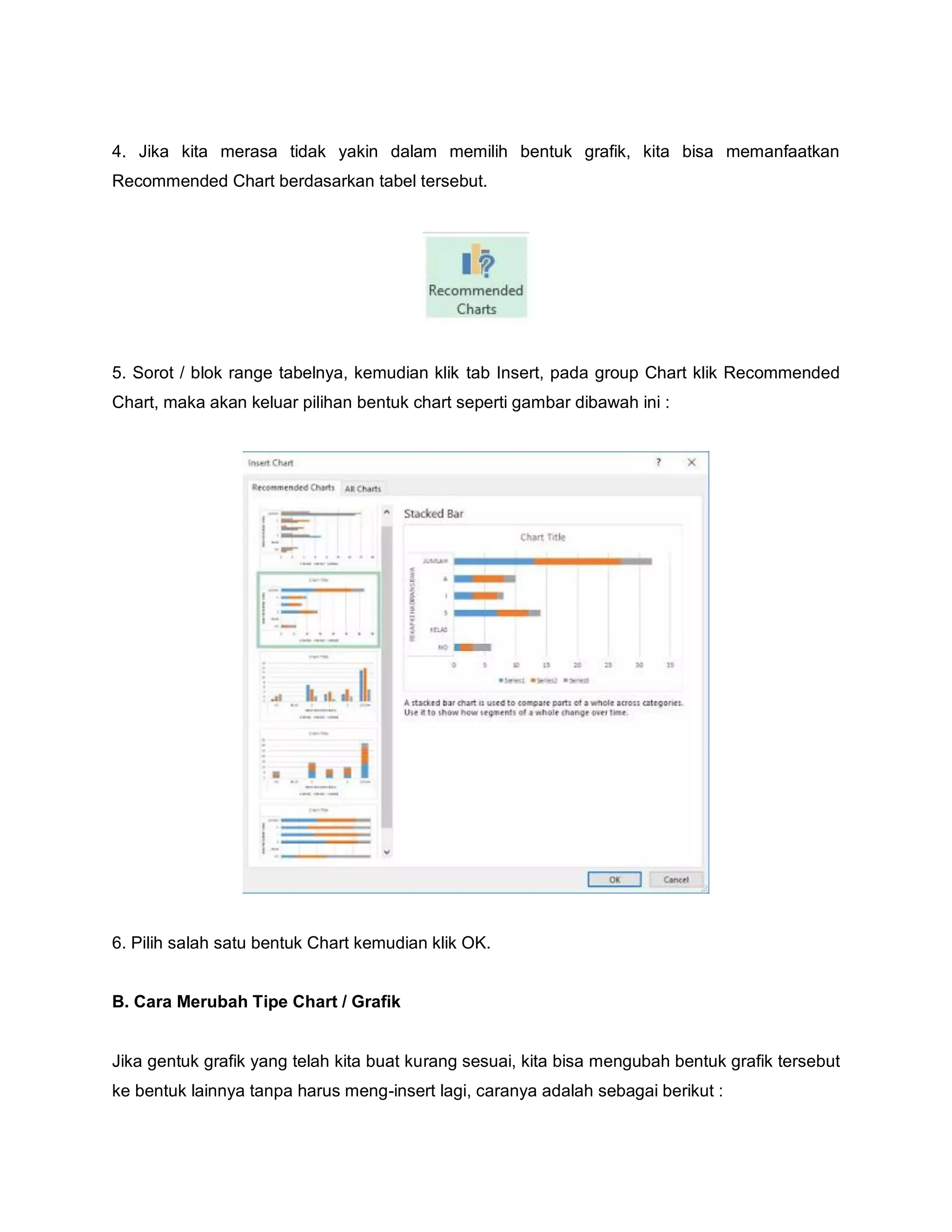 Fungsi grafik pada excel dan cara menggunakannya | PDF