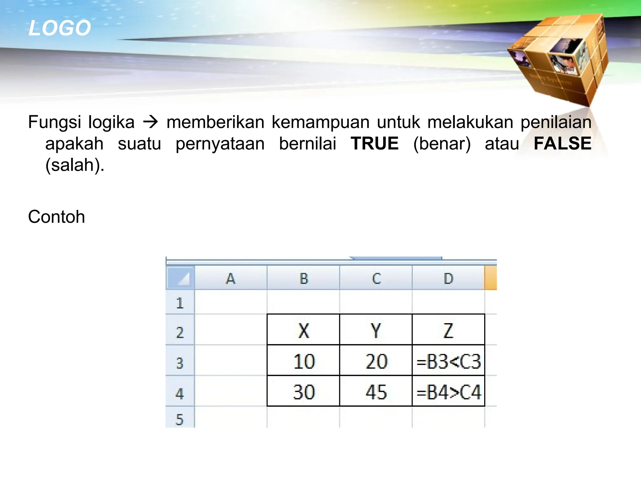materi Fungsi IF pada microsoft excel di kelas 8 | PPT