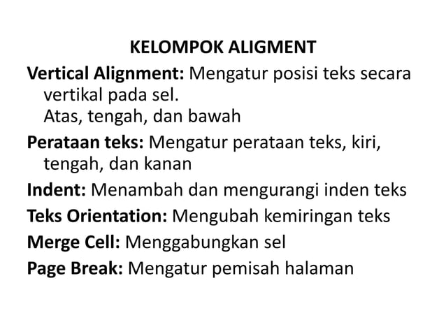 FUNGSI IKON TOOLBARS PADA MICROSOFT EXCEL.pptx