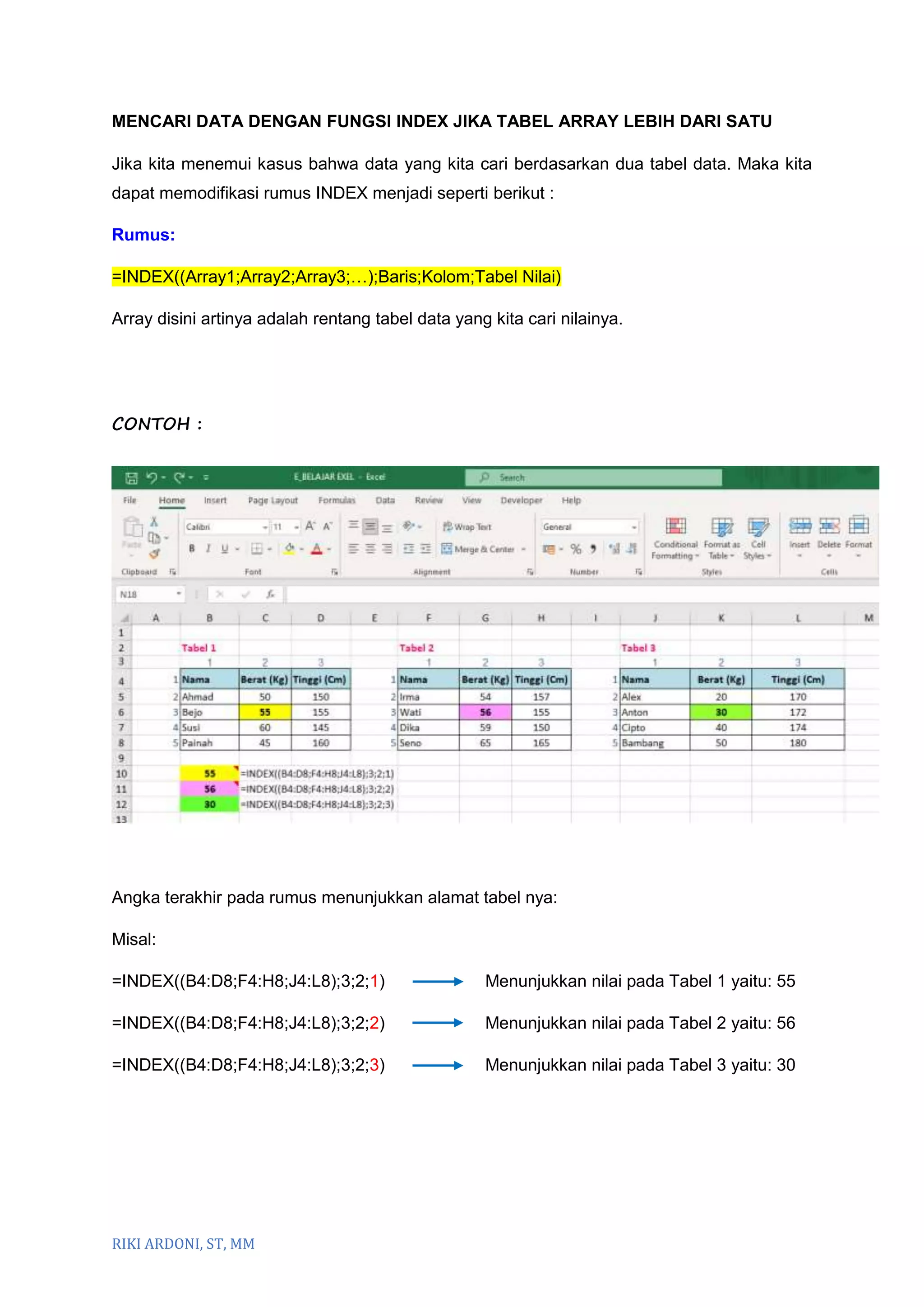 FUNGSI INDEX & MATCH pada EXCEL.docx