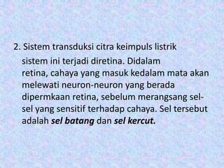 Fungsi indra penglihatan | PPTX