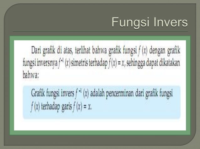 Fungsi invers matematika | PPT