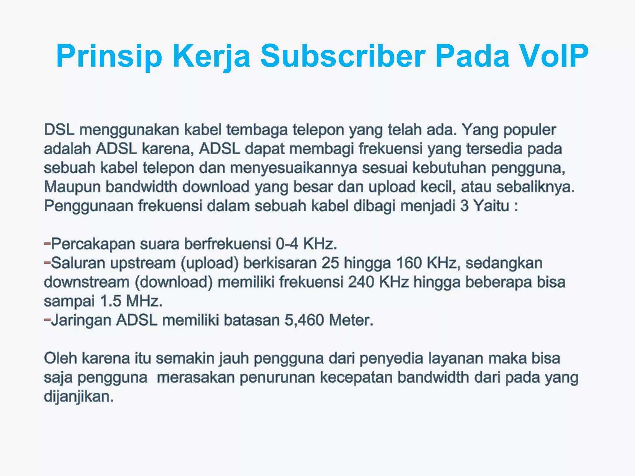 FUNGSI KERJA SUBSCRIBER PADA VoIP Ramadhan.pptx