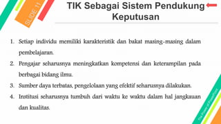 Fungsi keterlibatan tik dalam pembelajaran pai 1 | PPT