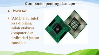 Fungsi komponen komputer | PDF