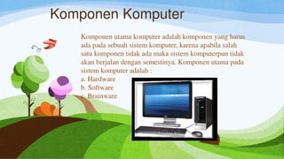 Fungsi komponen komputer | PDF