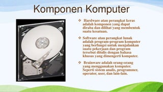 Fungsi komponen komputer | PDF