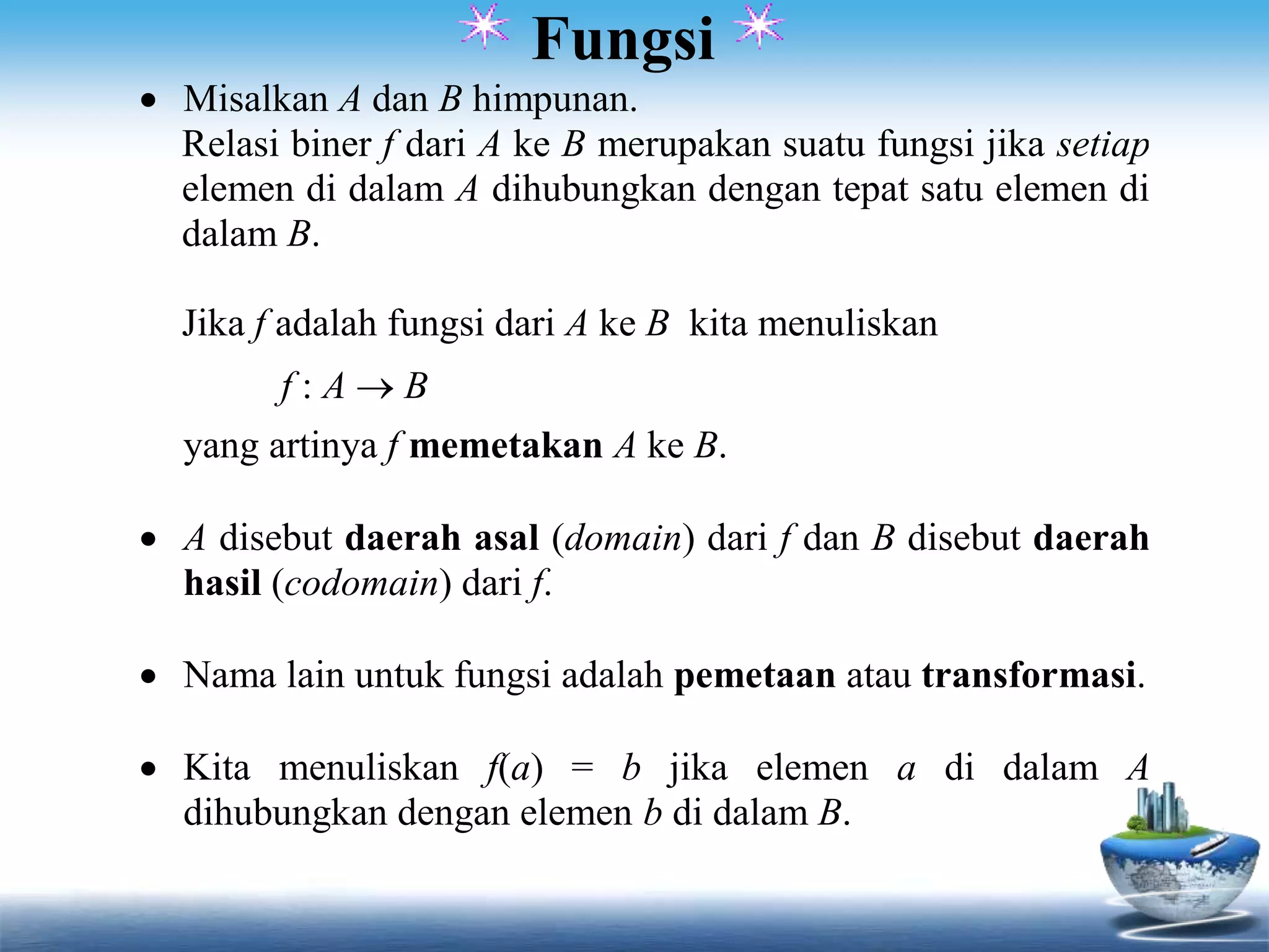 Fungsi komposisi dan fungsi invers xi mat wajib | PPSX