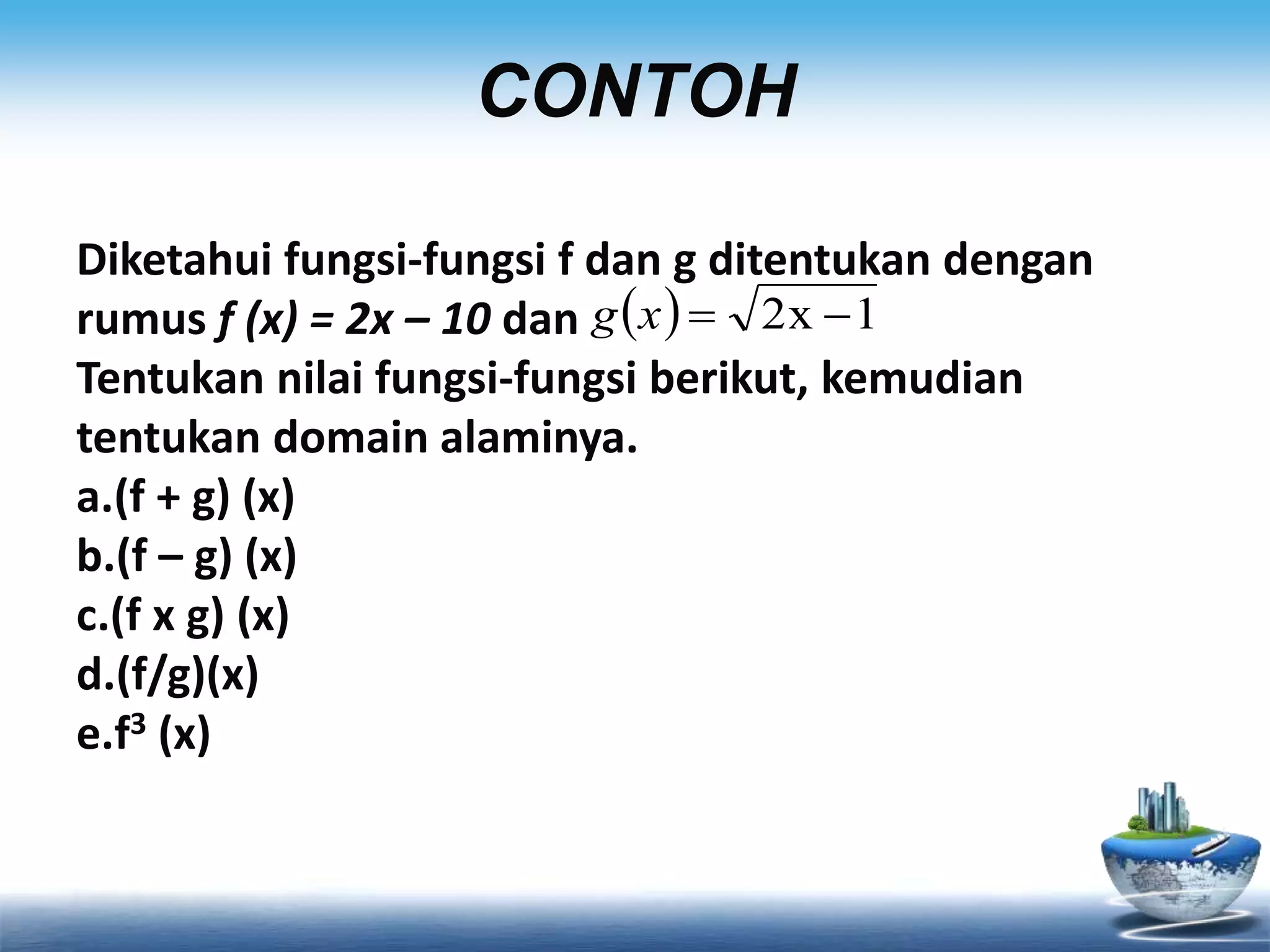 Fungsi komposisi dan fungsi invers xi mat wajib | PPSX