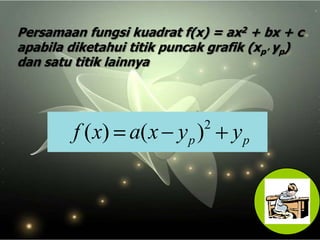 Fungsi kuadrat | PPTX
