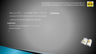 Sifat - sifat Fungsi Kuadrat | PPTX