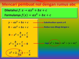 Fungsi Linear, Kuadrat dan Rasional (part2) | PPTX