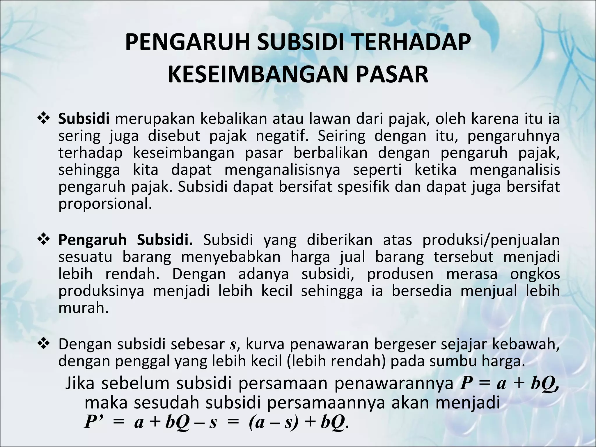 Fungsi Linier dan Penerapannya dalam Ekonomi | PPS