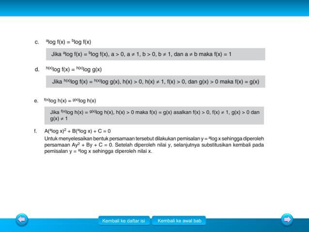Materi Matematika Kelas X Sepuluh Fungsi Logaritma Ppt