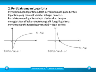 materi matematika kelas x (sepuluh) fungsi logaritma.ppt
