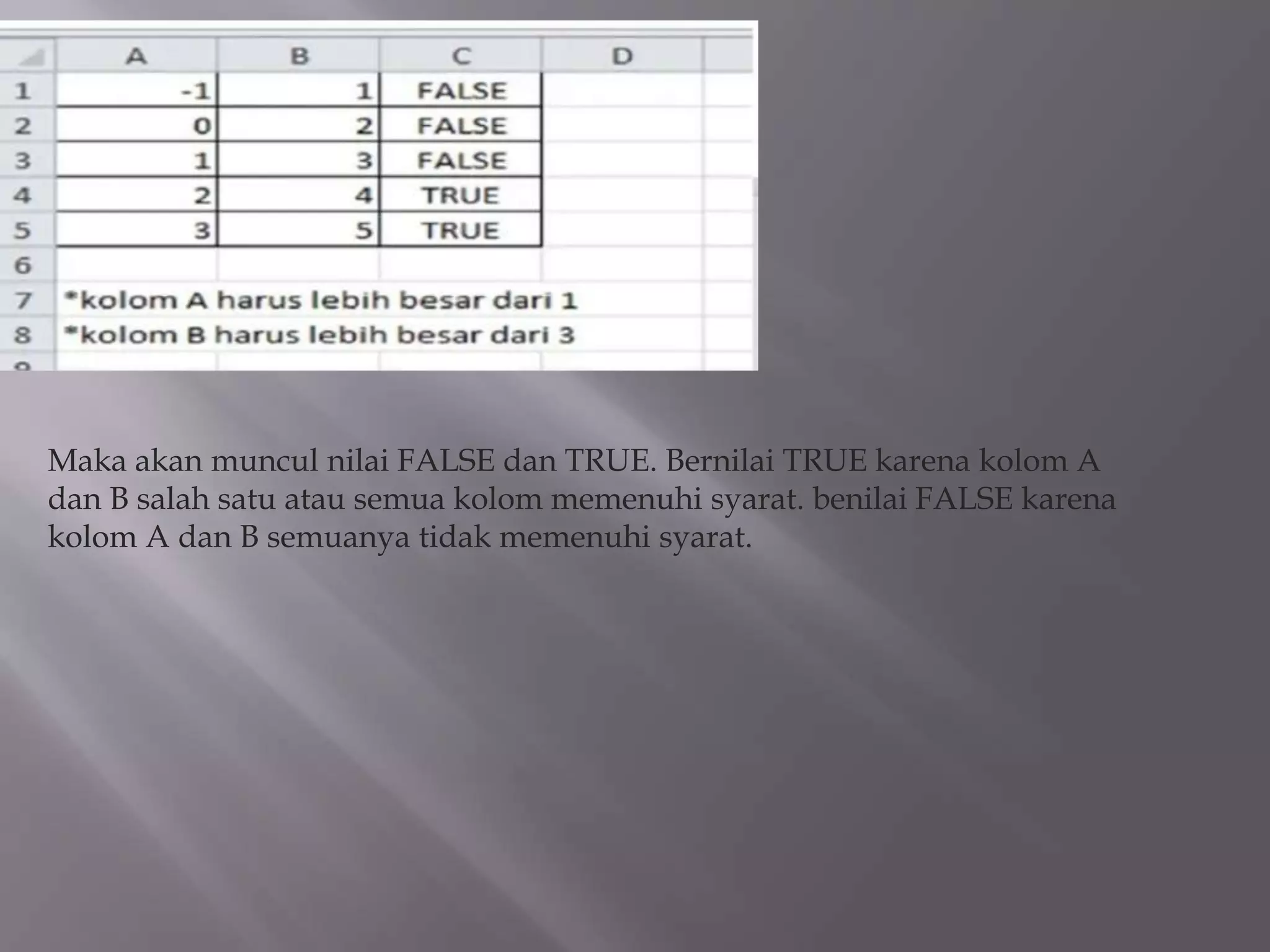 Fungsi logika pada microsoft AHMAD MUSLIH R ..pptx