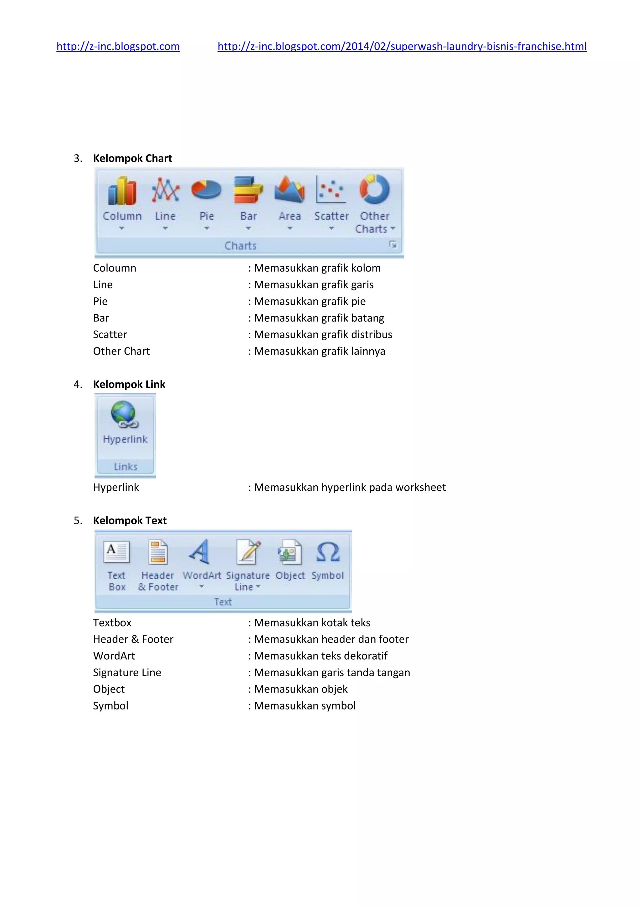 Fungsi menu dan icon pada microsoft excel 2007 | PDF