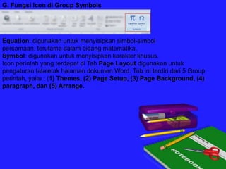 Fungsi menu pada icon word 2007 | PPT