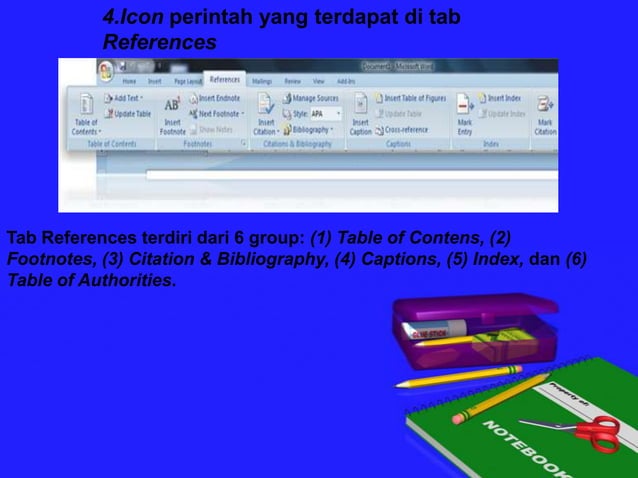 Fungsi menu pada icon word 2007 | PPT