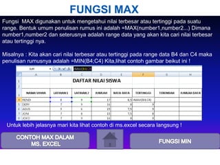 Fungsi Ms. Excel | PPTX