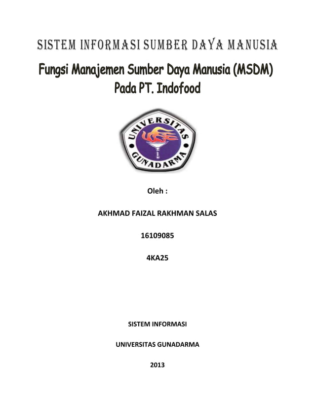Fungsi msdm | PDF