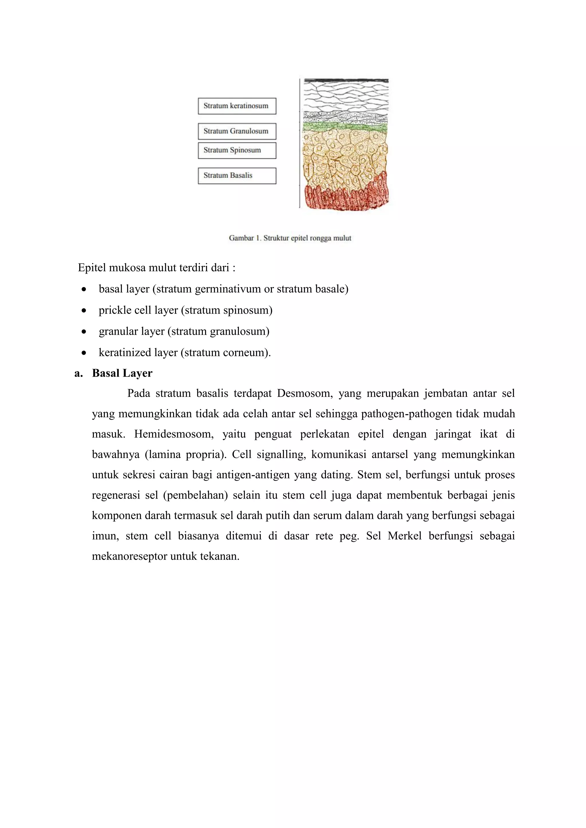 Fungsi mukosa rongga mulut sebagai pertahanan pertama tubuh | PDF