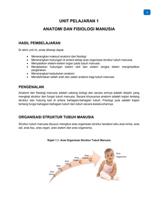 Fungsi muskuloskeletal dan pergerakan manusia | PDF