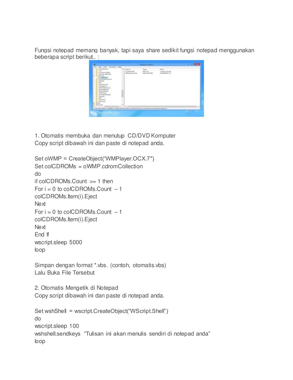 Fungsi notepad memang banyak