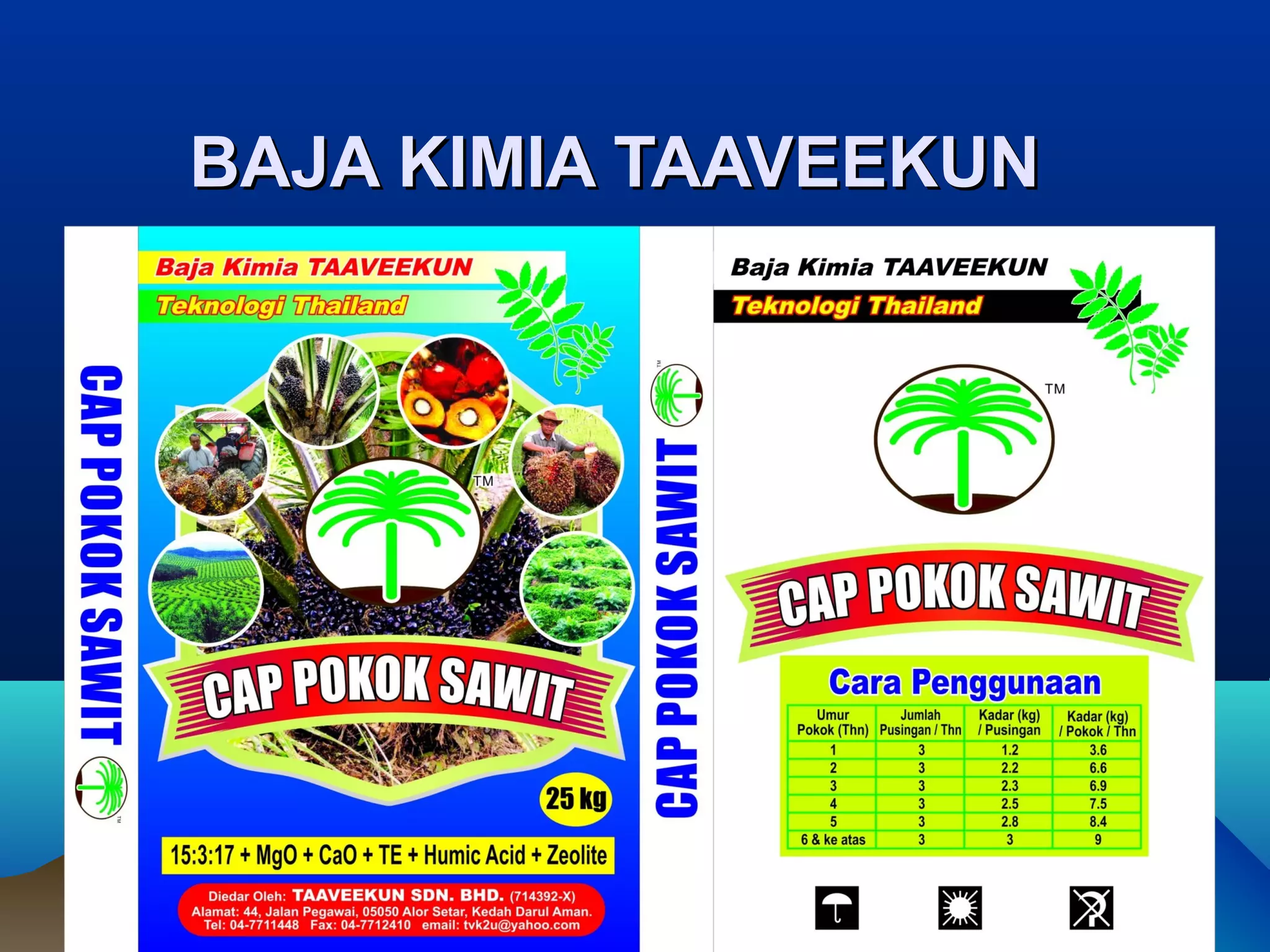 Fungsi nutrient dalam baja kimia cap pokok sawit | PPT