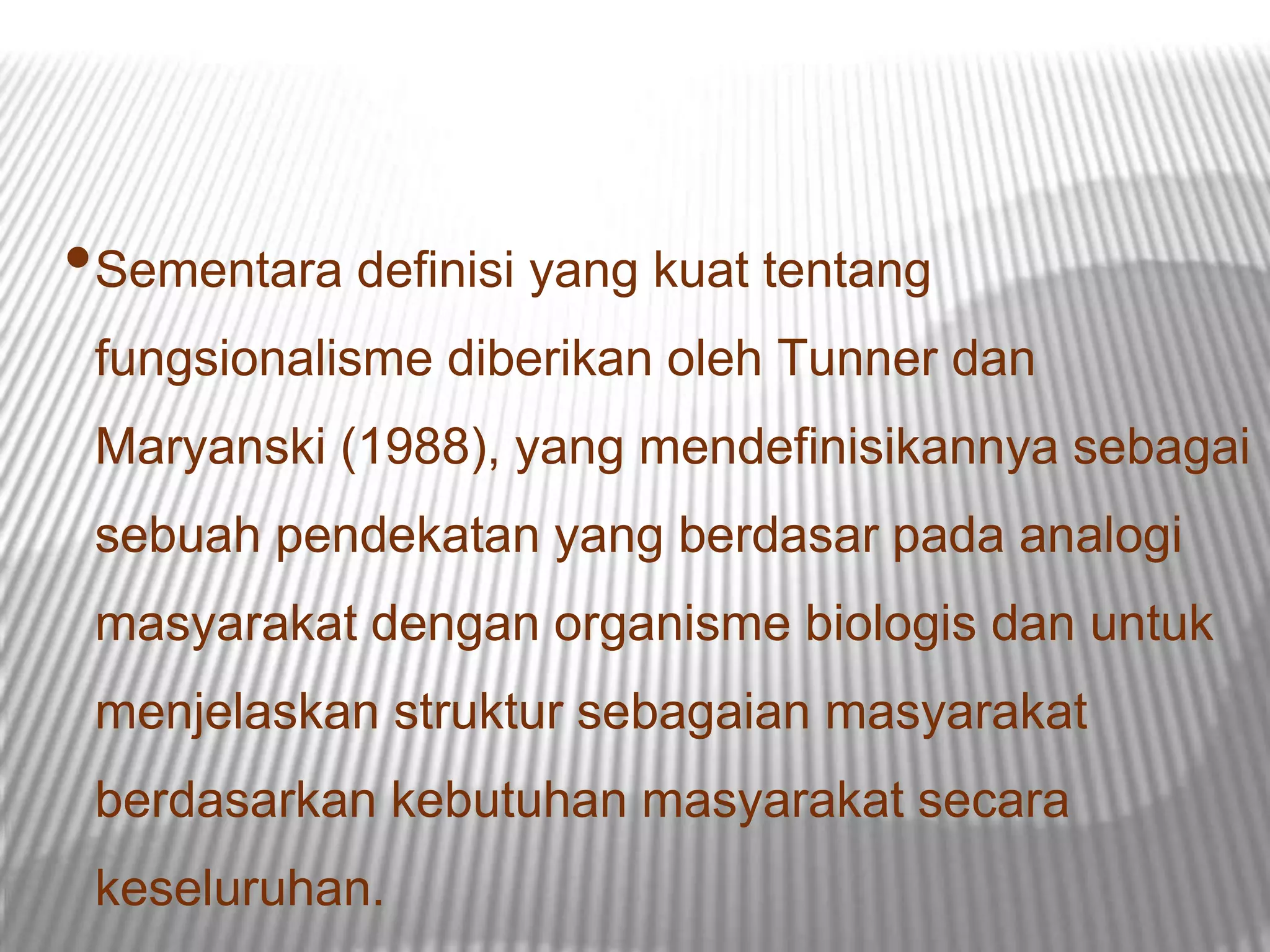 Fungsionalisme struktural emile durkheim dan Auguste Comte | PPTX