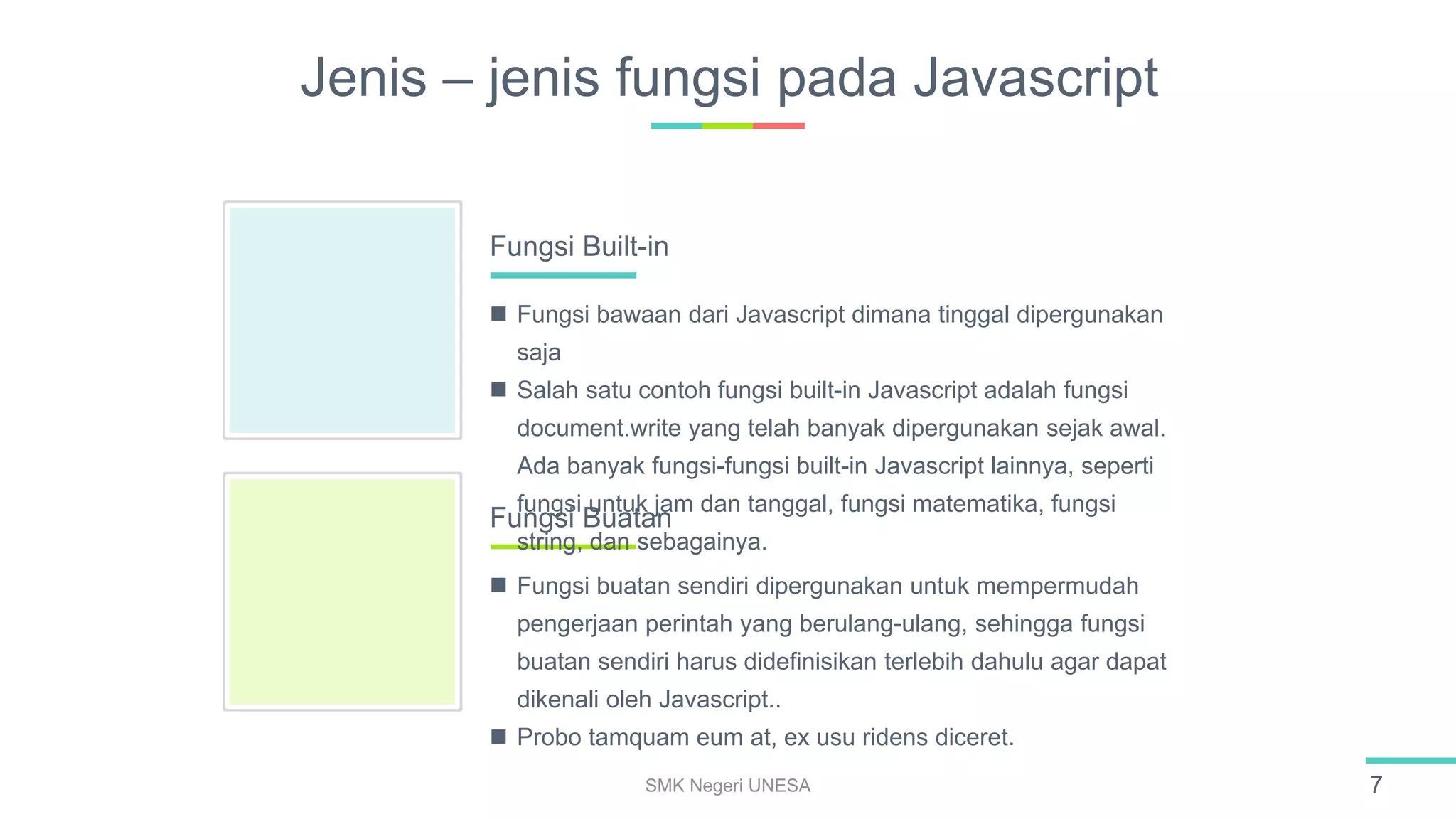 Fungsi pada java script | PPTX
