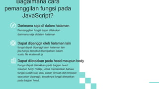 Fungsi pada java script | PPTX