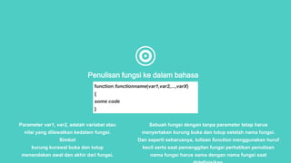 Fungsi pada java script | PPTX
