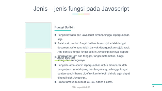 Fungsi pada java script | PPTX