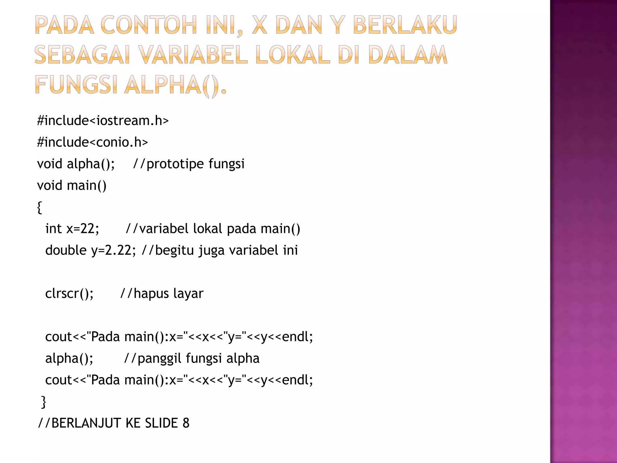 Fungsi part 3 | PPTX