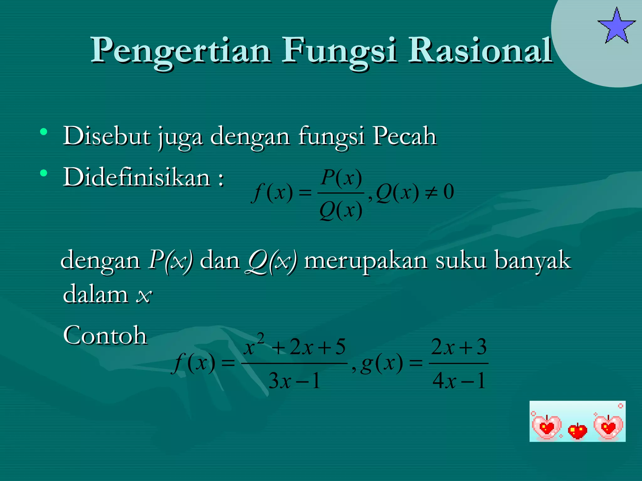Fungsi pecah fungsi rasional | PPT