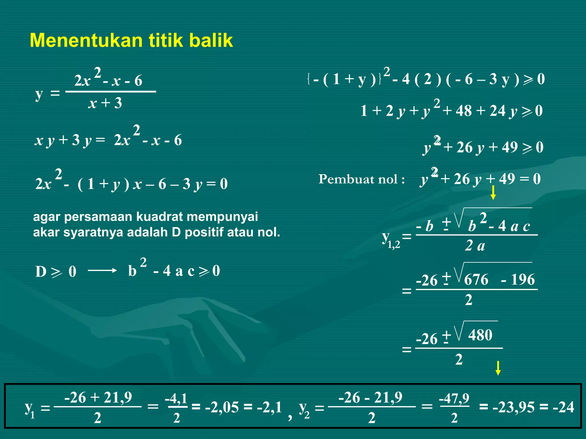 Fungsi pecah fungsi rasional | PPT