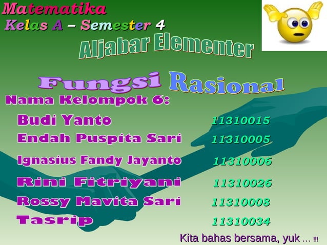 Fungsi pecah fungsi rasional | PPT