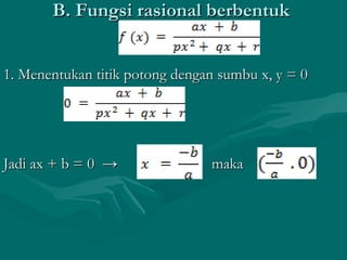 Fungsi pecah fungsi rasional | PPT