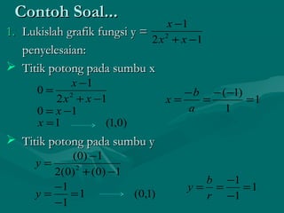 Fungsi pecah fungsi rasional | PPT