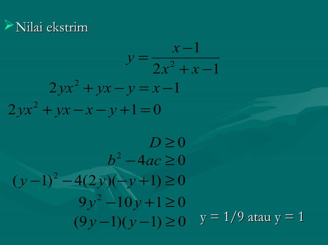 Fungsi pecah fungsi rasional | PPT