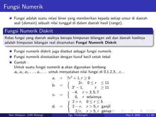 Fungsi Pembangkit | PDF