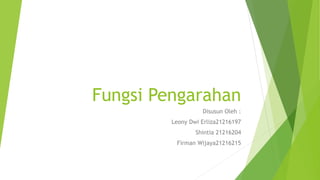 Fungsi pengarahan | PPTX