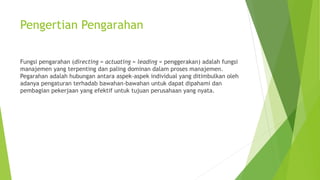 Fungsi pengarahan | PPTX