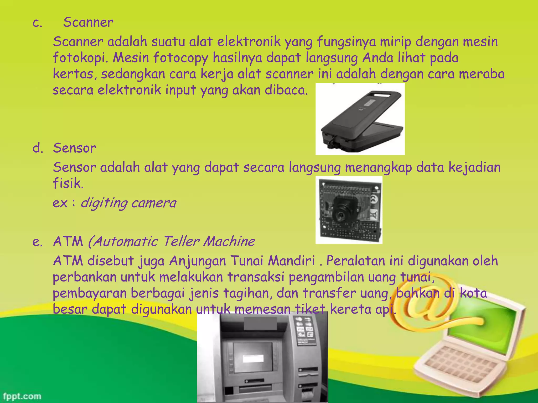 Fungsi peralatan tik | PPTX